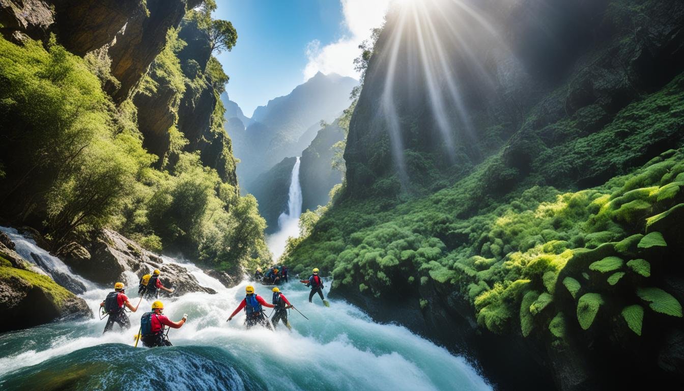 Where can I find the best destinations for canyoning adventures?