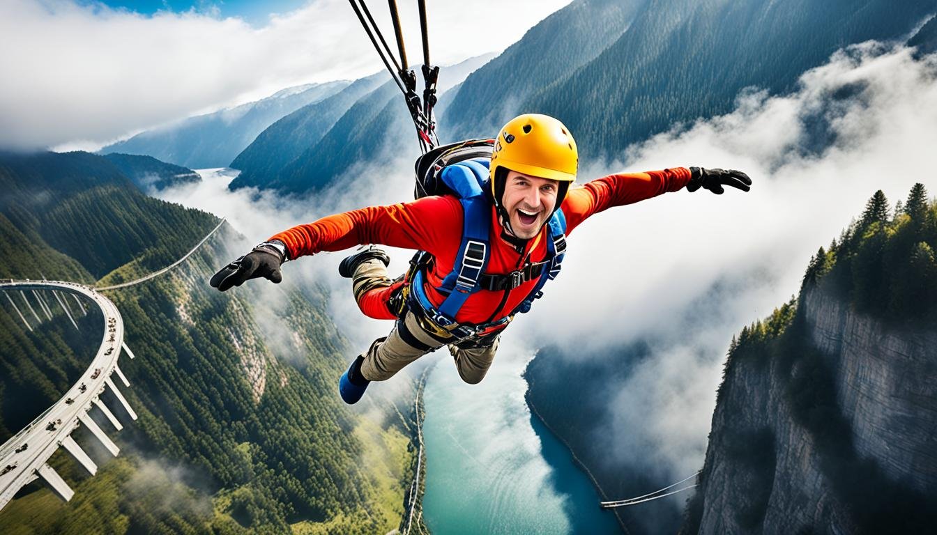 What are the top destinations for bungee jumping?